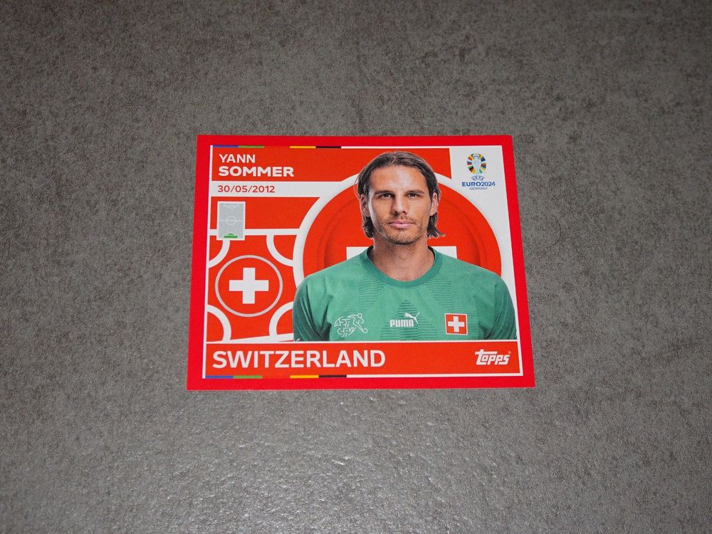 Topps Sticker SUI 4, Yann Sommer, Euro / EM 2024 | Kaufen auf Ricardo