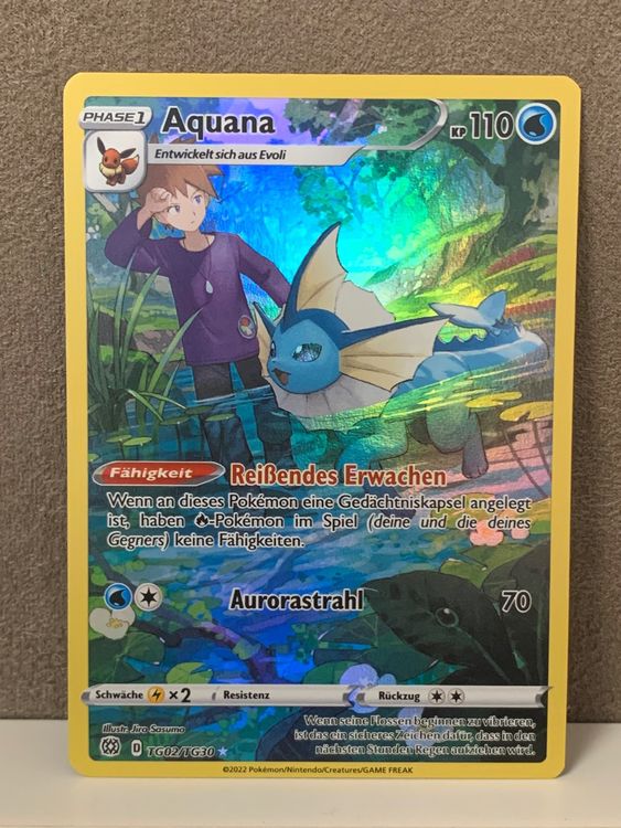 Aquana DE Strahlende Sterne Pokemon TG02/TG30 (Gebraucht) in Fislisbach für CHF 5 – mit ...