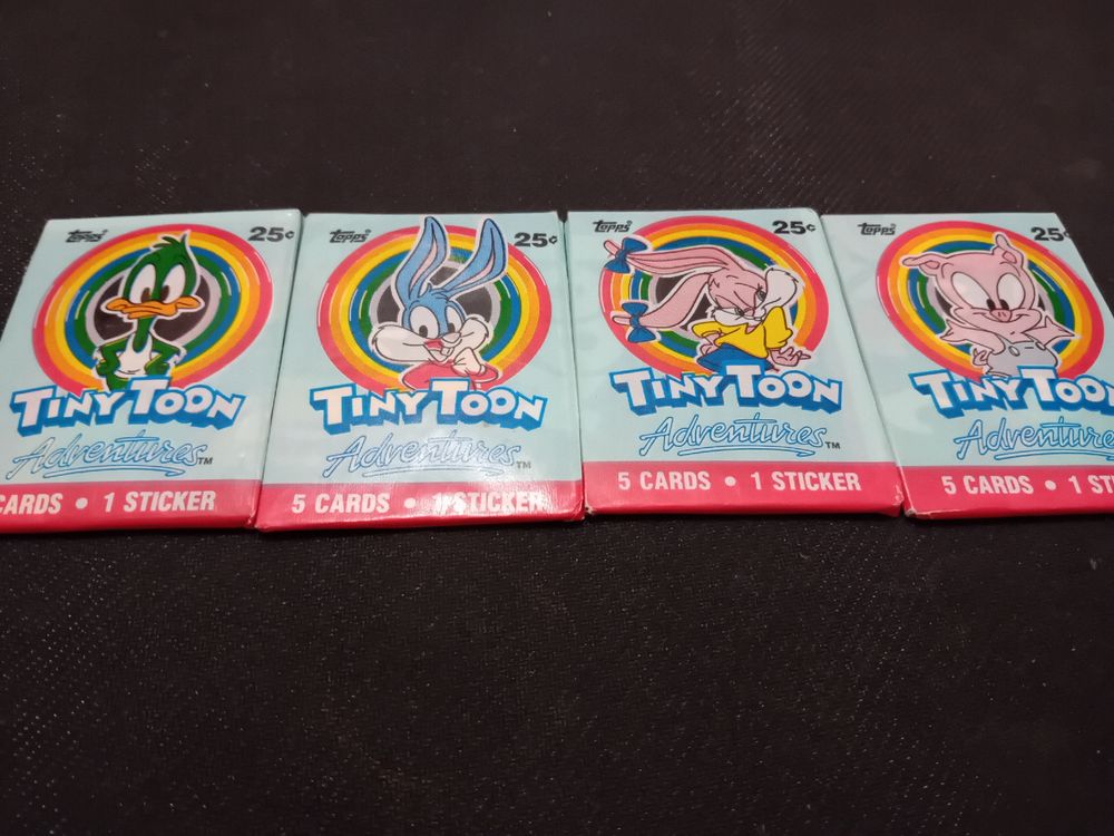 4 Tiny Toon Adventures Sticker + Karten 90er Jahre (Neu und ...