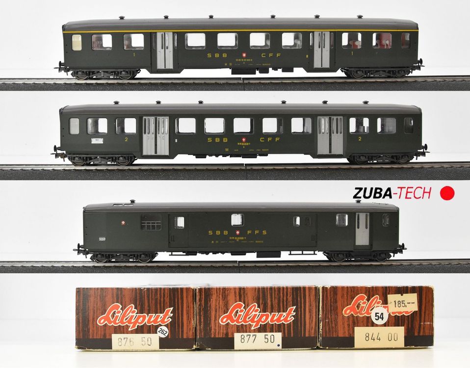 Liliput 3x Leichtstahlwagen der SBB H0 GS mit OVP (Gebraucht) in St. Gallen für CHF 91 – mit ...
