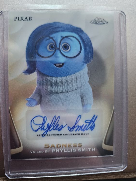 Topps Disney Chrome "SADNESS" ( Phyllis Smith Voice ) (Neu und ...