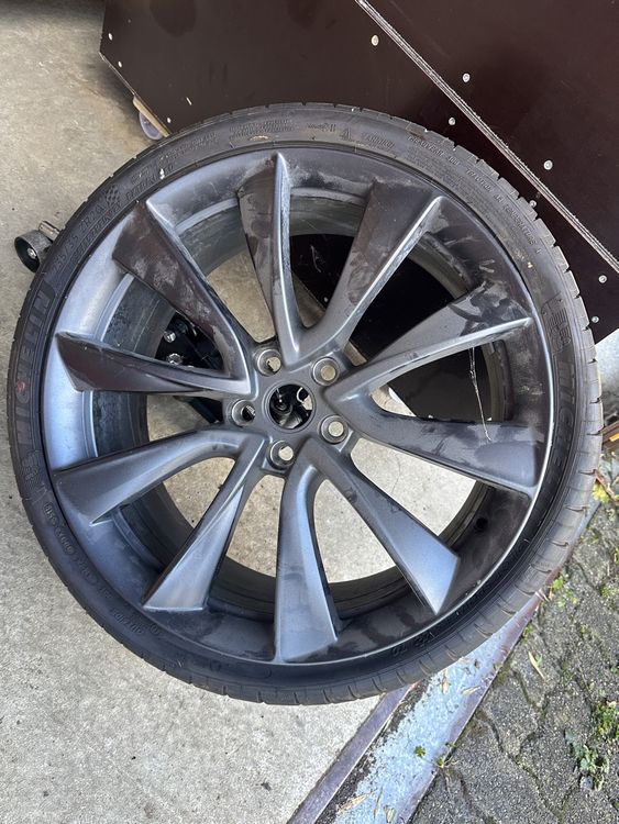 3x Tesla Model 3 Performance Stilleto Dark Grey Felge (Gebraucht) in ...