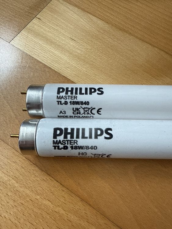 2x Philips TL-D 18W/840 Leuchtstoffröhren (Gebraucht) in Flawil für CHF ...