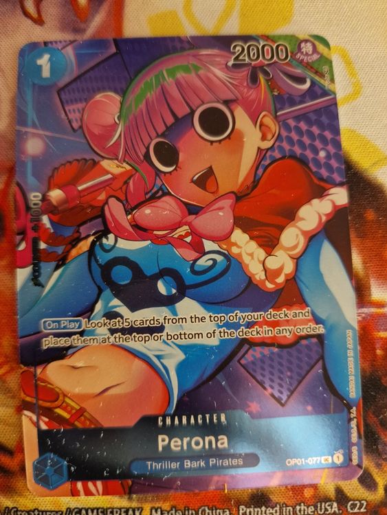 Perona alt art One Piece Card Game 01 Romance Dawn Bandai (Neu (gemäss ...