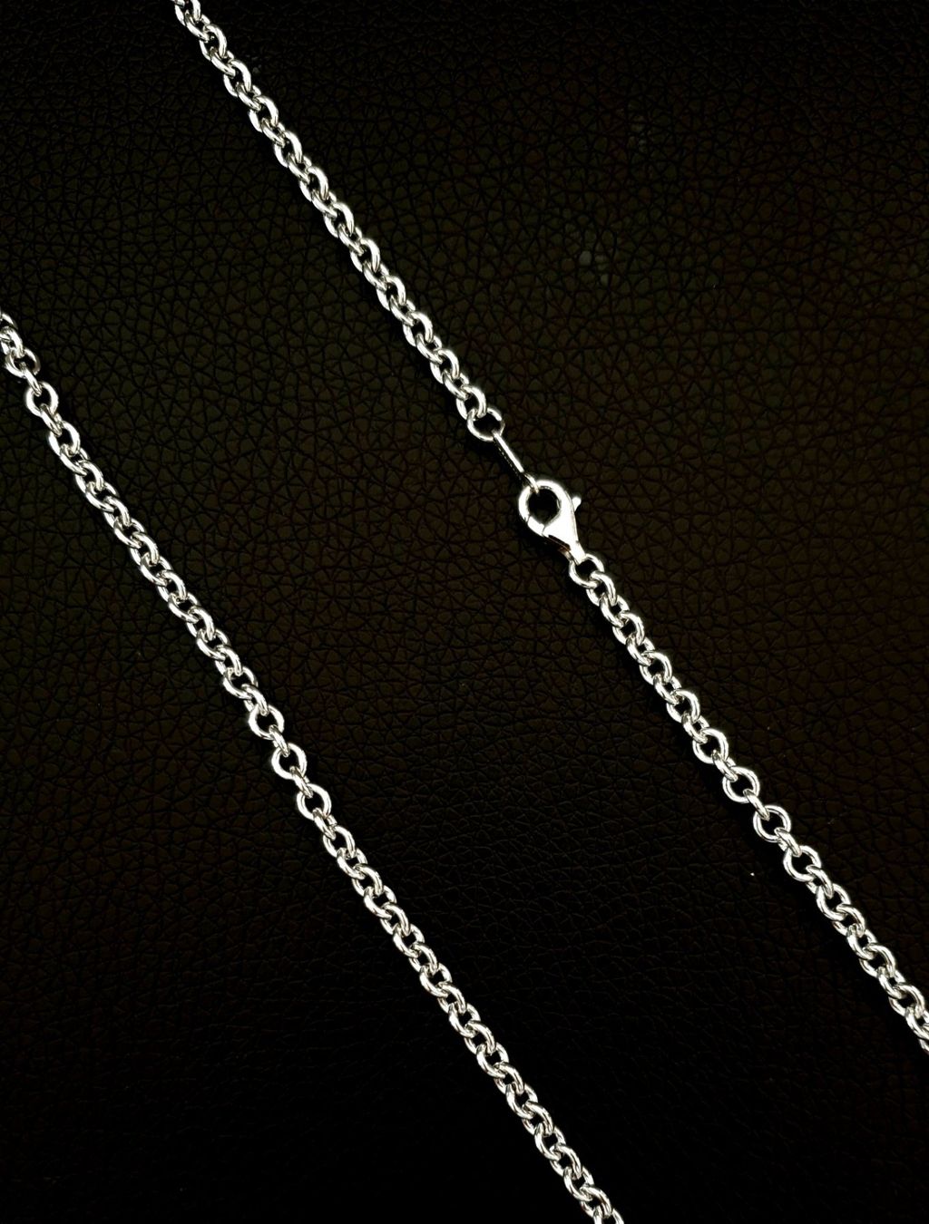 Panzer-Halskette Silber 925 rhodiniert (70 cm) (Neu und ...