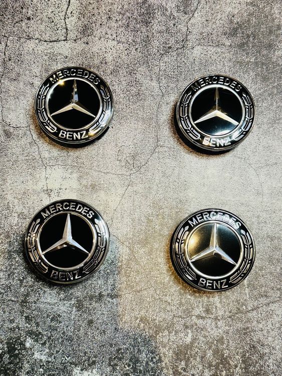 Mercedes 75 mm Nabendeckel, Nabenkappen, Felgendeckel Neu (Neu und ...