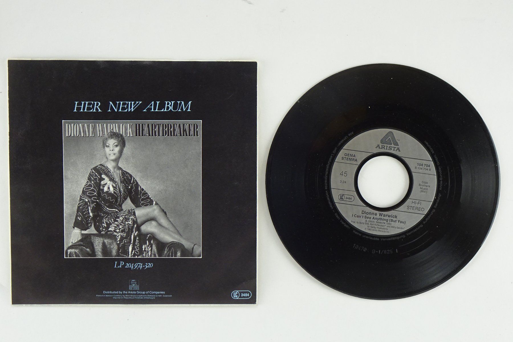 Warwick Dionne - Heartbreaker b/w I Can't See Anything (Gebraucht) in ...