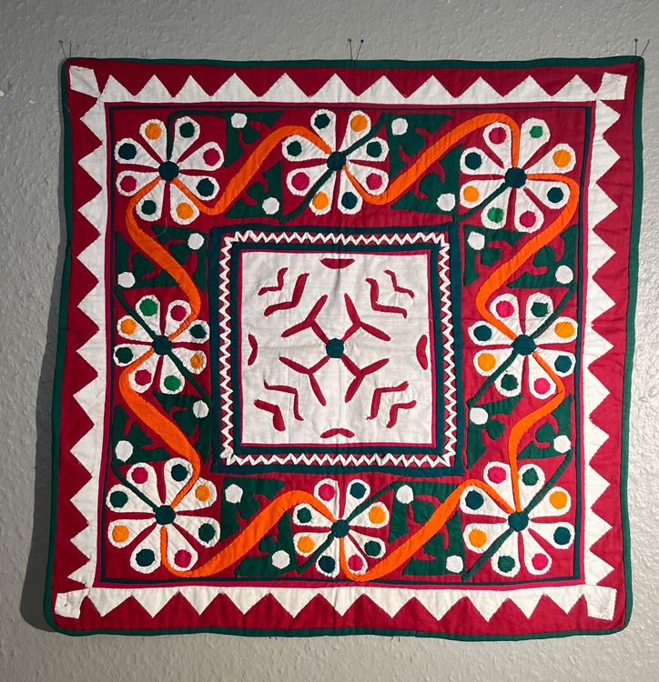 Petite tenture patchwork, Pakistan, coton (Gebraucht) in Genève für CHF 15 – mit Lieferung auf ...