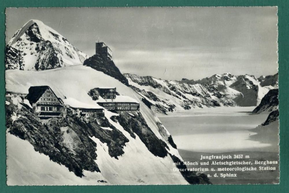 Jungfraujoch mit Mönch, Aletschgletscher, Berghaus, Sphynx (Gebraucht) in Sargans für CHF 1 ...