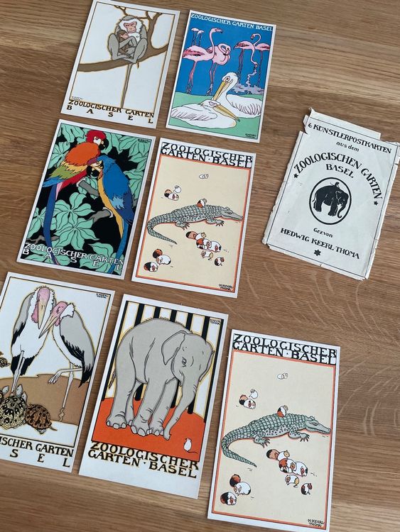 Basler Zoo, Postkarten, sehr selten & alt! Für Sammler! (Gebraucht) in ...