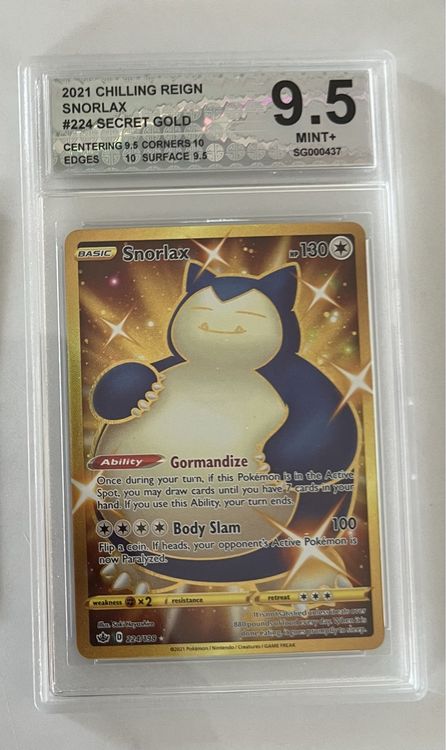 Snorlax Gold - Chilling Reign 224/198 - ENG (Neu (gemäss Beschreibung)) in Nyon für CHF 55 – mit ...