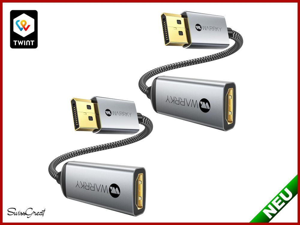 DisplayPort HDMI Adapter 4K UHD 2er Pack Premium (Neu und originalverpackt) in Develier für CHF ...