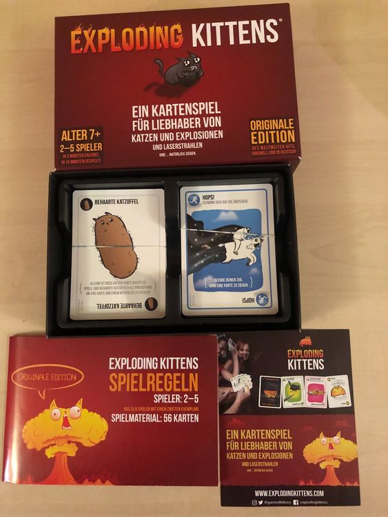 Exploding Kittens Kartenspiel (Gebraucht) in Rümligen für CHF 13 – mit Lieferung auf Ricardo kaufen
