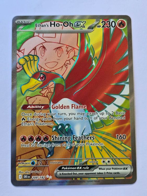 🇬🇧 Pokemon Destined Rivals 》Ethan's Ho-Oh ex 209/182 (Gebraucht) in Niederbipp für CHF 17 – mit ...