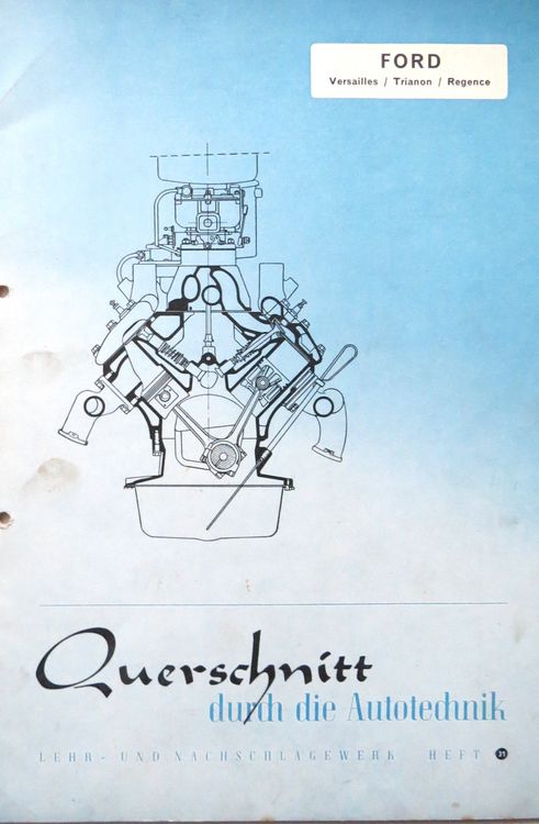Querschnitt durch die Autotechnik Ford Versailles/Trianon | Kaufen auf ...