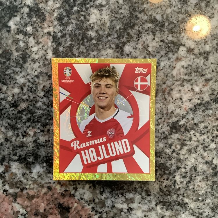 Topps EM 2024 DEN PTW Gold - Rasmus Højlund (Neu (gemäss Beschreibung ...