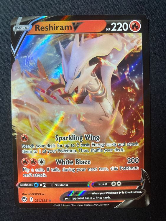 Reshiram V 204 - Silver Tempest - EN | Kaufen auf Ricardo