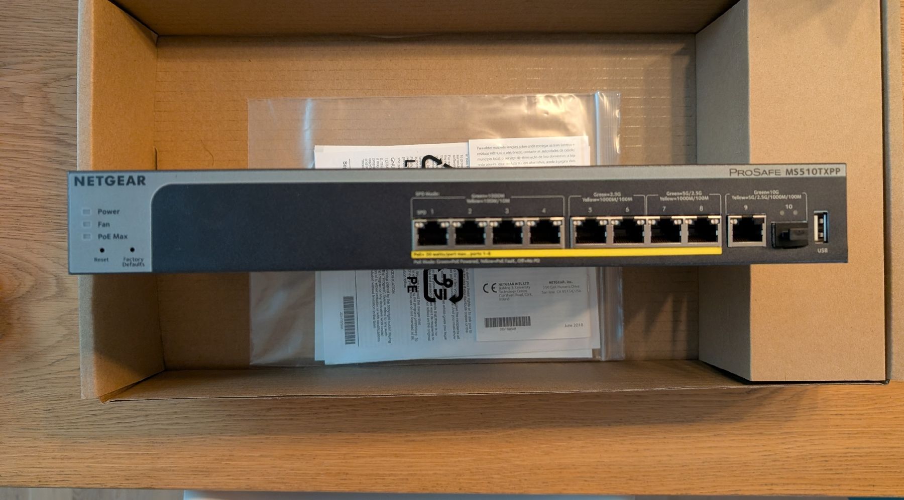 Netgear 8-Port Multi-Gigabit PoE Switch (MS510TXPP) (Neu (gemäss ...