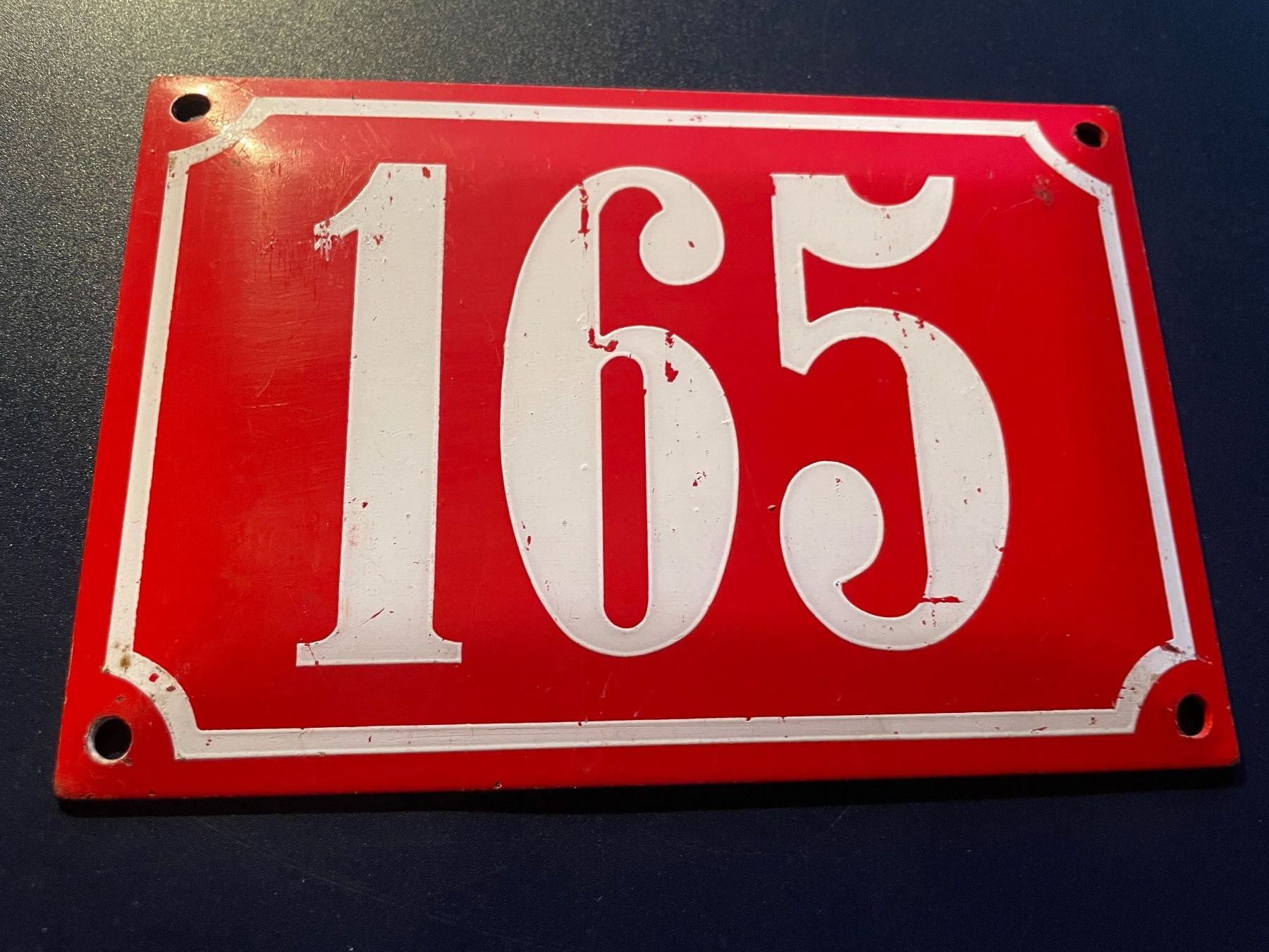 hausnummer 165 aus email in rot selten!! (Gebraucht) in Volketswil für ...