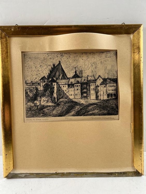 Sehr Alte radierung Handsigniert. | Kaufen auf Ricardo