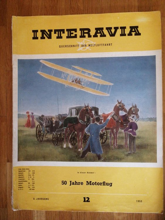 Interavia Nr. 12/1953 plus Inhaltsverzeichnis 1953 (Gebraucht) in Aesch ...