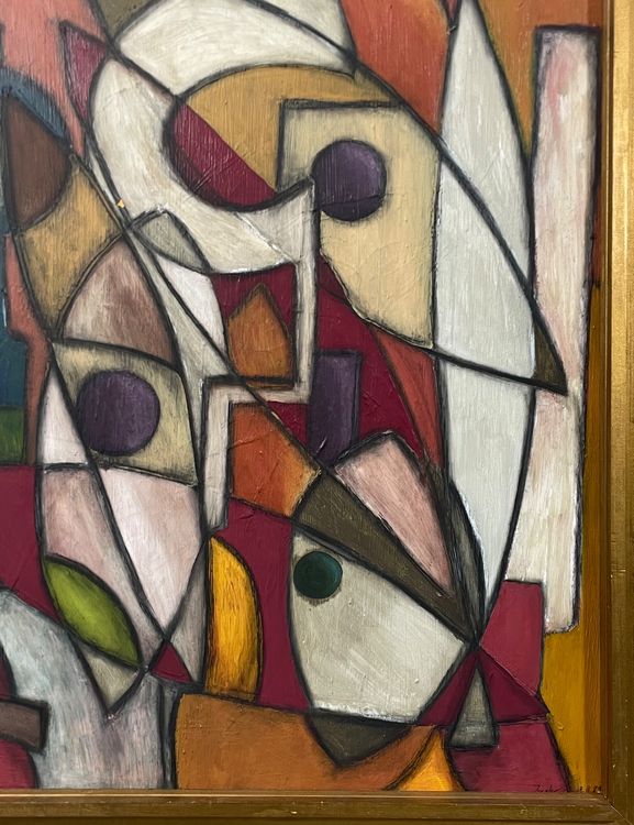 Kubistisches grosses Gemälde unleserlich Signiert (Gebraucht) in Root für CHF 110 – mit ...