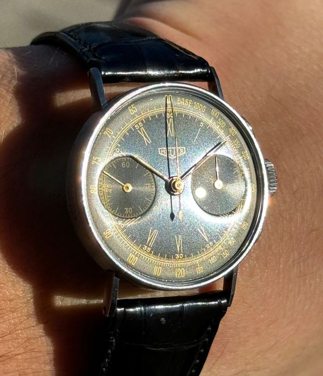 Heuer Gilt Chronograph 1930’s Landeron 13 Homme/Herren (Gebraucht) in ...