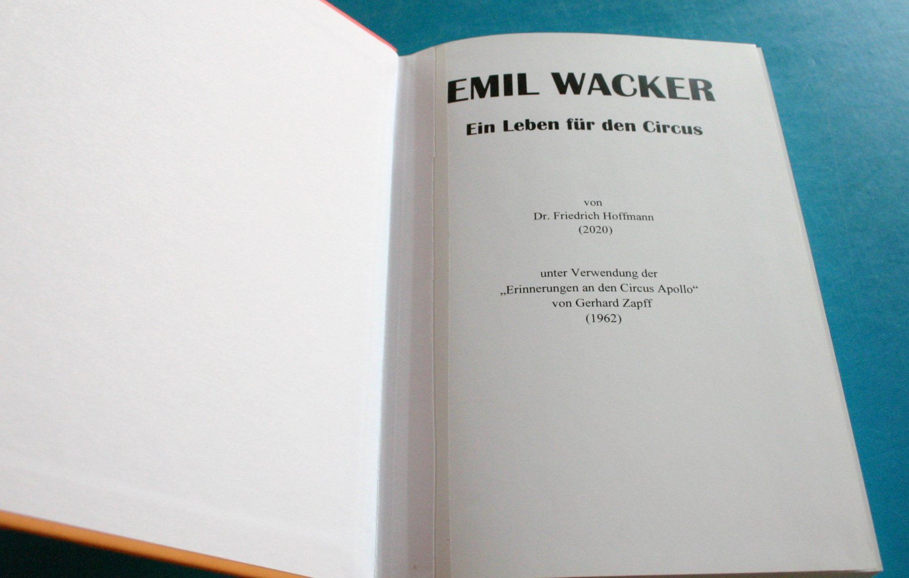 Zirkus Circus Emil Wacker Ein Leben für den Zirkus (Gebraucht) in ...