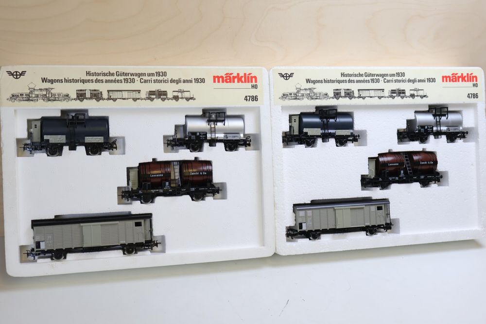 Märklin 2 x SBB Krokodil Güterwagen Set - 4786 - NP: 376.- (Gebraucht ...