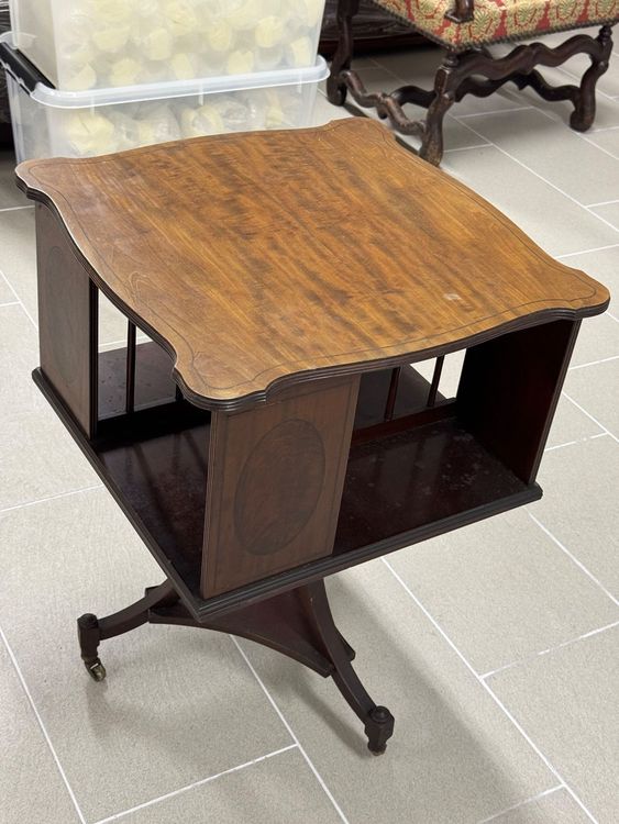 Antique Vintage Mid 20th Century English Library Side Table (Gebraucht ...