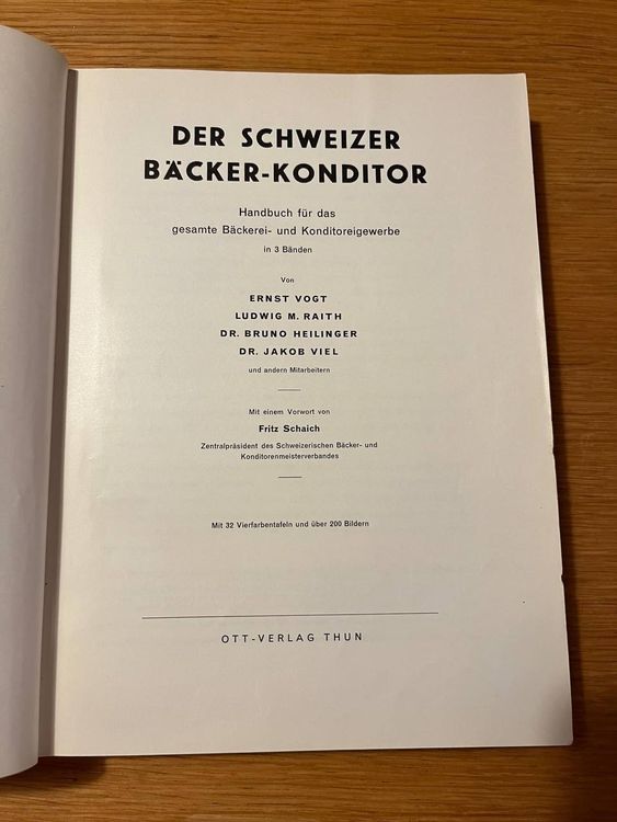 Der Schweizer Bäcker-Konditor Band 1 + 2 Handbuch (Gebraucht) in für ...