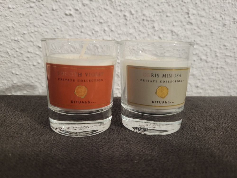 Rituals Mini Duftkerzen Set Smooth Violet + Orris Mimosa Neu (Neu und ...