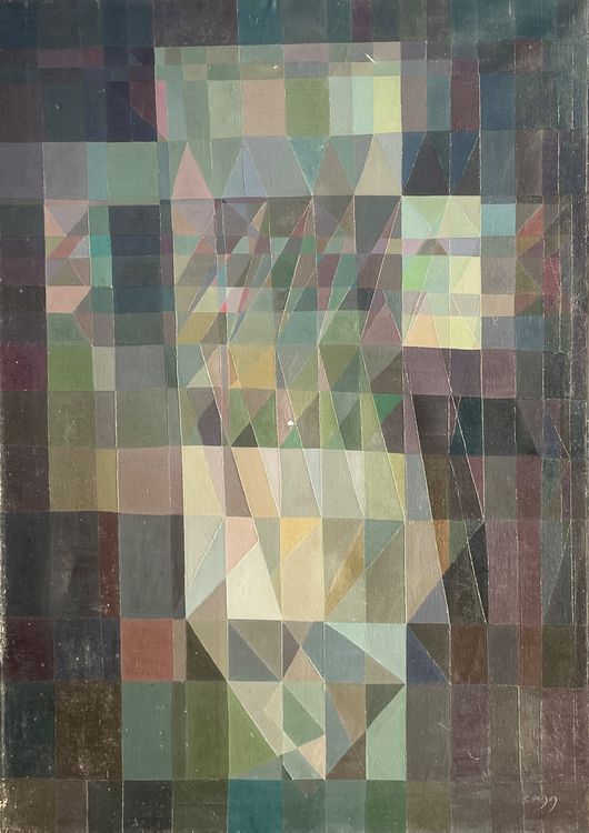 Grosses Modernes Gemälde unleserlich Signiert | Kaufen auf Ricardo