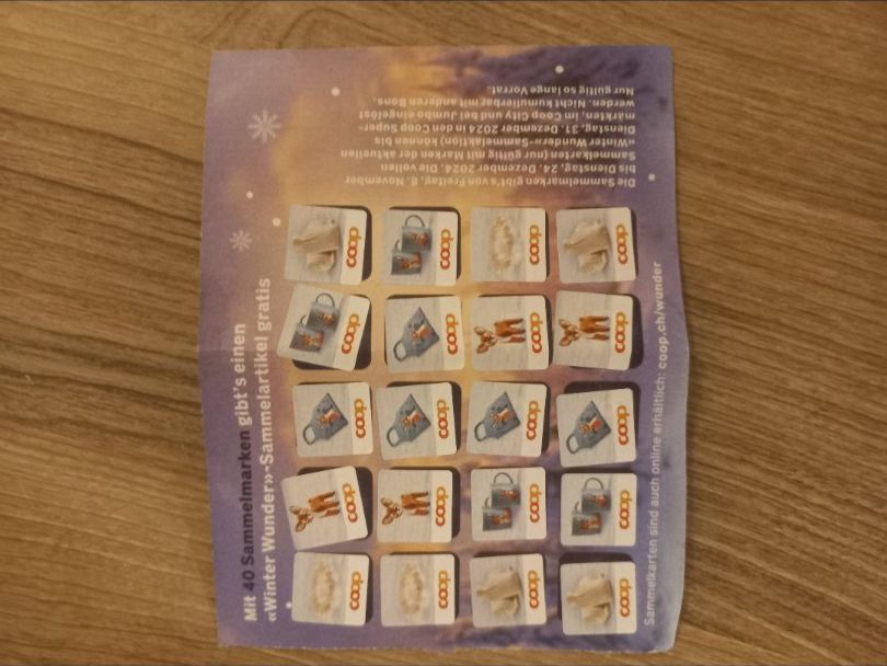 Coop Winter Wunder 1 volle Sammelkarte (40 Stück) (Neu und originalverpackt) in Zizers für CHF 4 ...