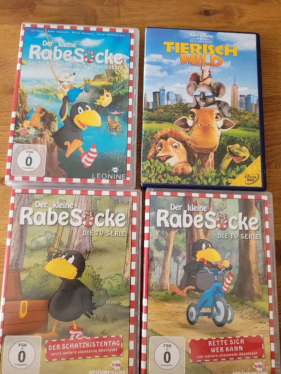 4 DVD Rabe Socke und Tierisch wild | Kaufen auf Ricardo