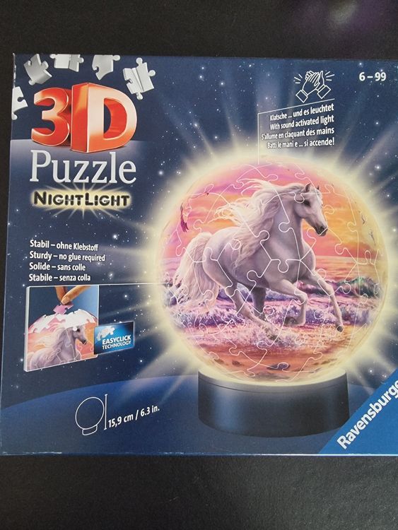 3D Puzzle Pferd mit Nachtlich | Kaufen auf Ricardo 3D Puzzle Pferd mit Nachtlich | Kaufen auf Ricardo