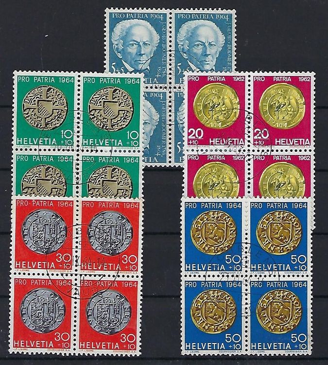 1964 Pro Patria Viererblocks 14974 (Gebraucht) in Lunden für CHF 2 – mit Lieferung auf Ricardo ...