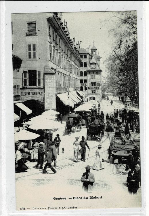 GENEVE - Place du Molard GE um 1900! (Neu (gemäss Beschreibung)) in ...