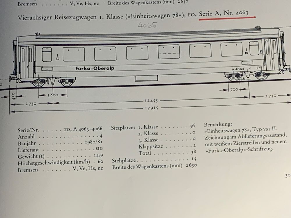 Bemo 3252 215 - Personenwagen - Furka-Oberalp - A4065 | Kaufen auf Ricardo