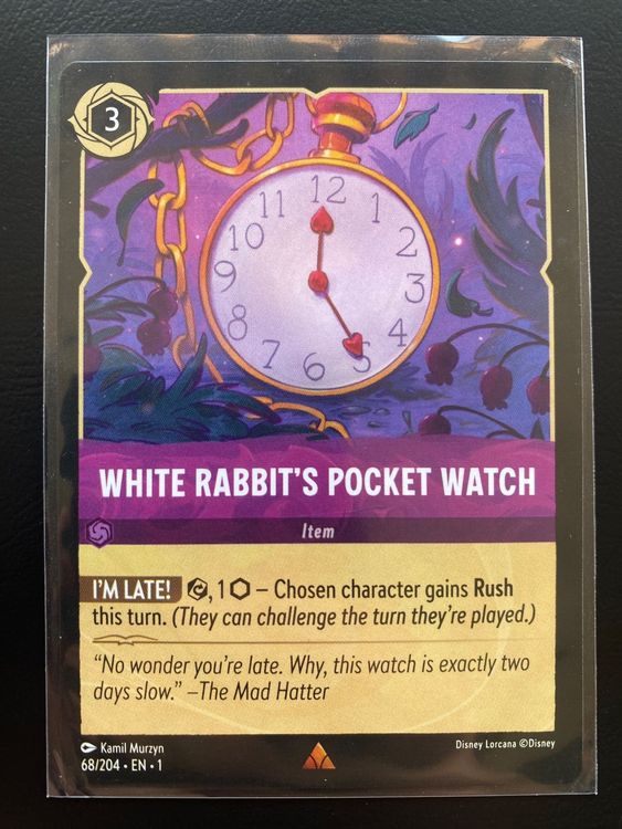 LORCANA DISNEY - WHITE RABBIT’S POCKET WATCH - 68/204 RARE | Kaufen auf ...