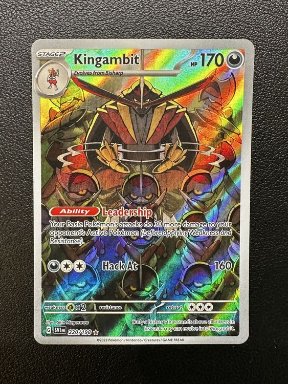 Carte Pokémon Kingambit 220/198 SVI – Full Art Secrète (Neu (gemäss ...