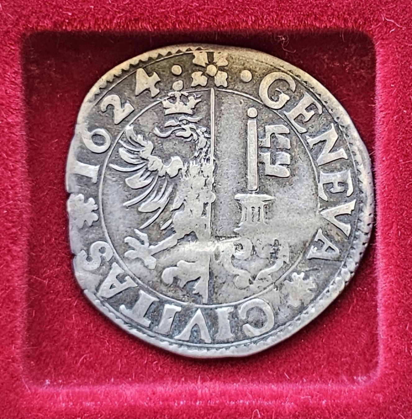 10 Sols 1624 GENEVA CIVITAS Argent Geneve Genf (Usato) a Meyrin per CHF 160 – con consegna ...