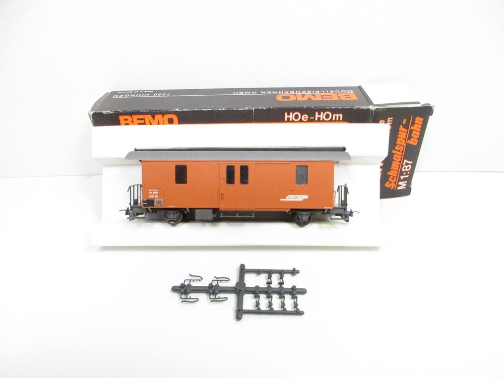 Bemo H0m 2265 RhB Materialwagen Xk 9021 orange | Kaufen auf Ricardo