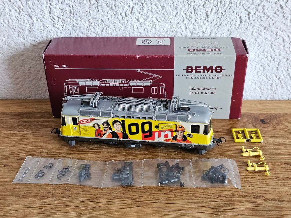 BEMO 1258 101 RhB Ge 4/4 II "Login" (Neu (gemäss Beschreibung)) in ...