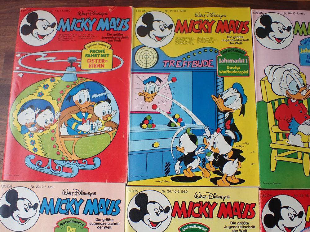 26 antike MICKY MAUS Comic Hefte 1980/1981 Disney Spielzeug | Kaufen auf Ricardo
