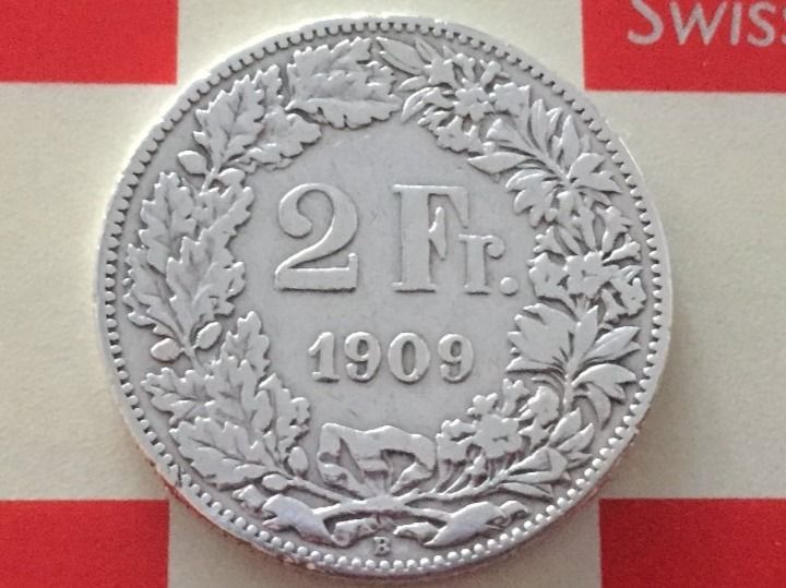 2 Franken 1909 ss, selten nur 0.3 Mio! | Kaufen auf Ricardo