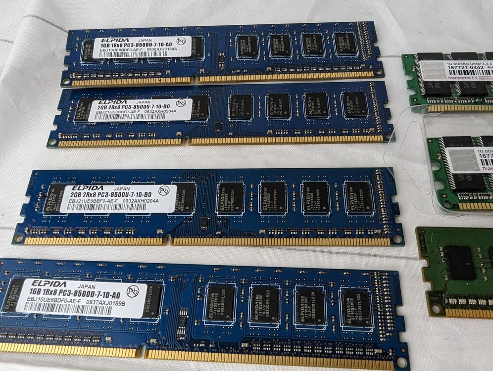 Grosser Lot RAM Riegel Div Speeds (Gebraucht) in Baden für CHF 10 – mit Lieferung auf Ricardo kaufen