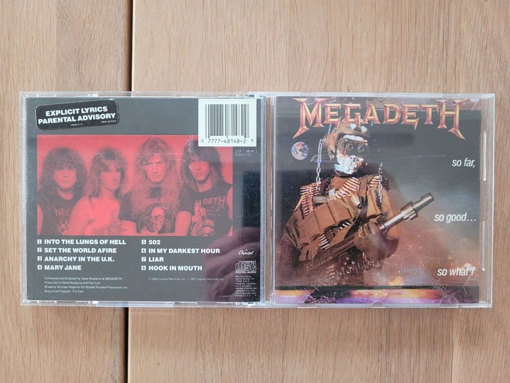 CD Megadeth - So Far, So Good…So What!, 1988 | Kaufen auf Ricardo