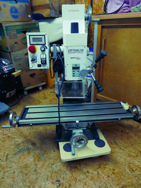 Bohr- Fräsmaschine Optimum BF 20L Vario (Gebraucht) in Schachen b ...