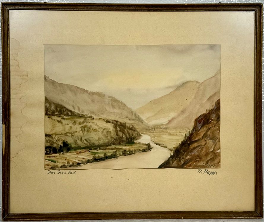 Robert RAPP (1882-1973) Landschaft Aquarell | Kaufen auf Ricardo